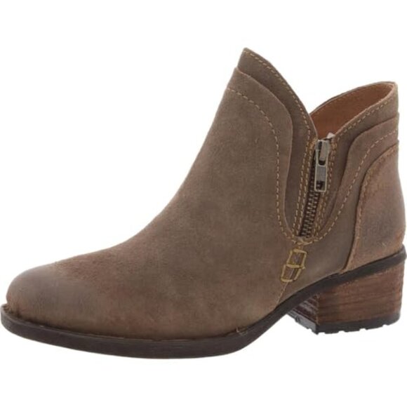 Born | Shoes | Born Womens Malta Ii Zipper Suede Booties Taupe | Poshmark